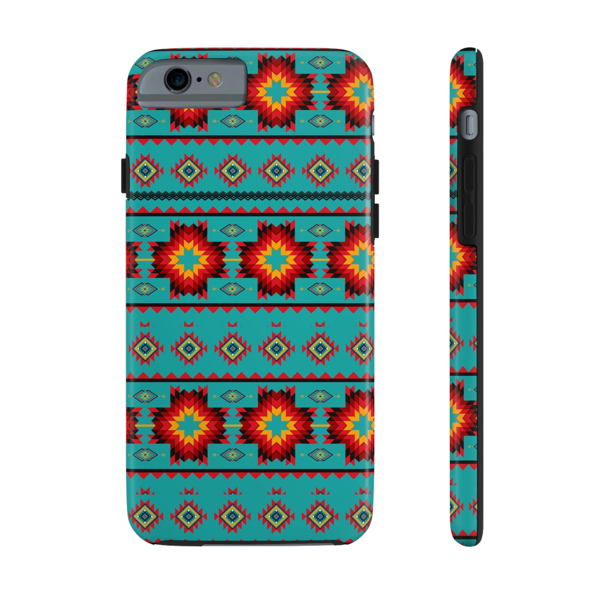 Turquoise Aztec Flexi Case – Top Hand Brand
